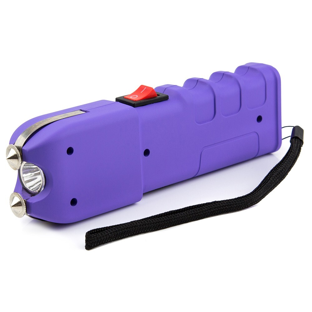POLICE Stun Gun Flashlight 928 700 BV Rechargeable With Siren Alarm | eBay