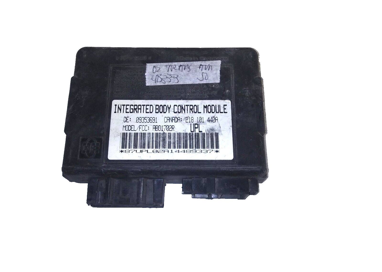 1998-2002 Chevrolet Camaro Body Control Module OEM 09353691 for sale ...