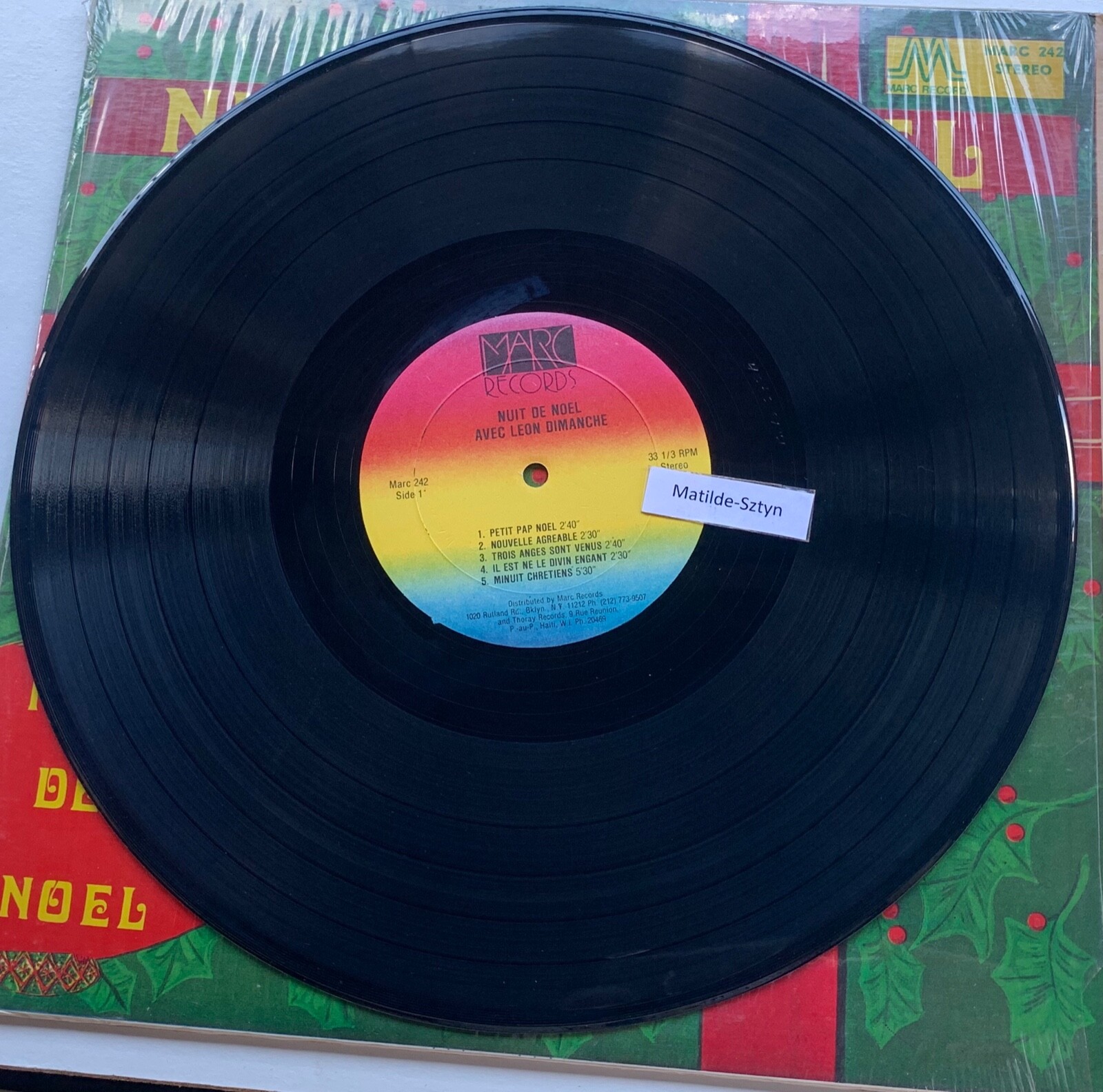 NUIT DE NOEL avec LEON DIMANCHE Marc Record Haiti LP Xmas music | eBay