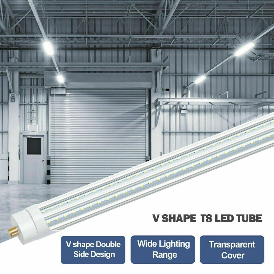 8 Foot Led Shop Light 90W 65W 45W 8FT FA8 T8 T12 Single Pin 8' Led Tube ...
