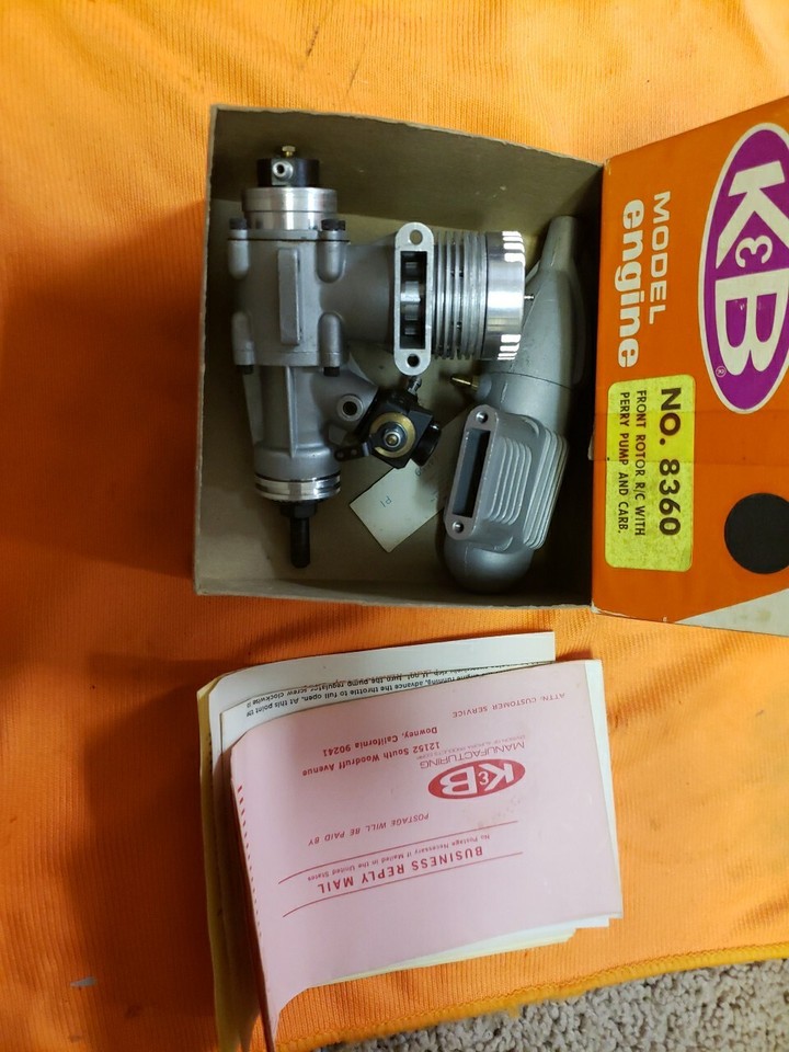K&B engine - k&b 40 Front Rotor RC W/perry Pump And Carb - New! Part no ...