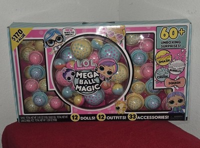 New LOL Surprise Mega Ball Magic Set 12 Dolls + 12 Outfits + 33 ...