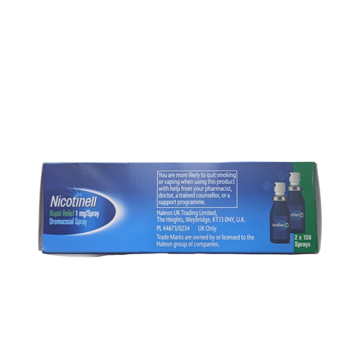 Nicotinell Rapid Relief 1mg Orumucosal Spray MINT 6 x 150 Sprays | eBay UK