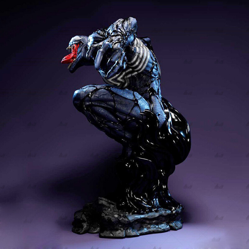 1/8 1/6 Venom 3D Printing GK Figure Model Kit Unpainted Unassembled ...