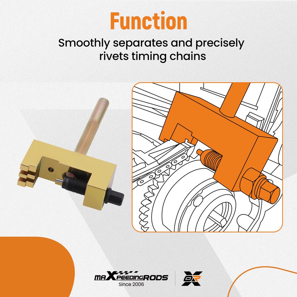 Cam Engine Timing Chain Breaker Riveting Tool Kit fit Mercedes Benz ...
