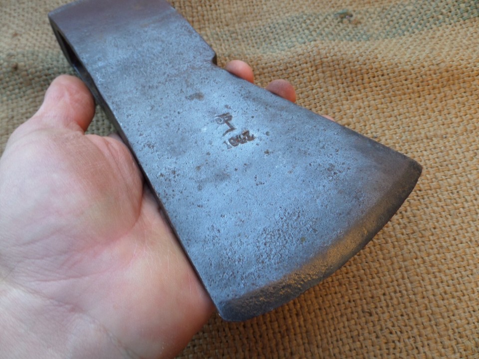 WWII WW2 SCARCE ORIGINAL "WORDER & PANDEL" H 1941 LARGE GERMAN AXE HEAD ...