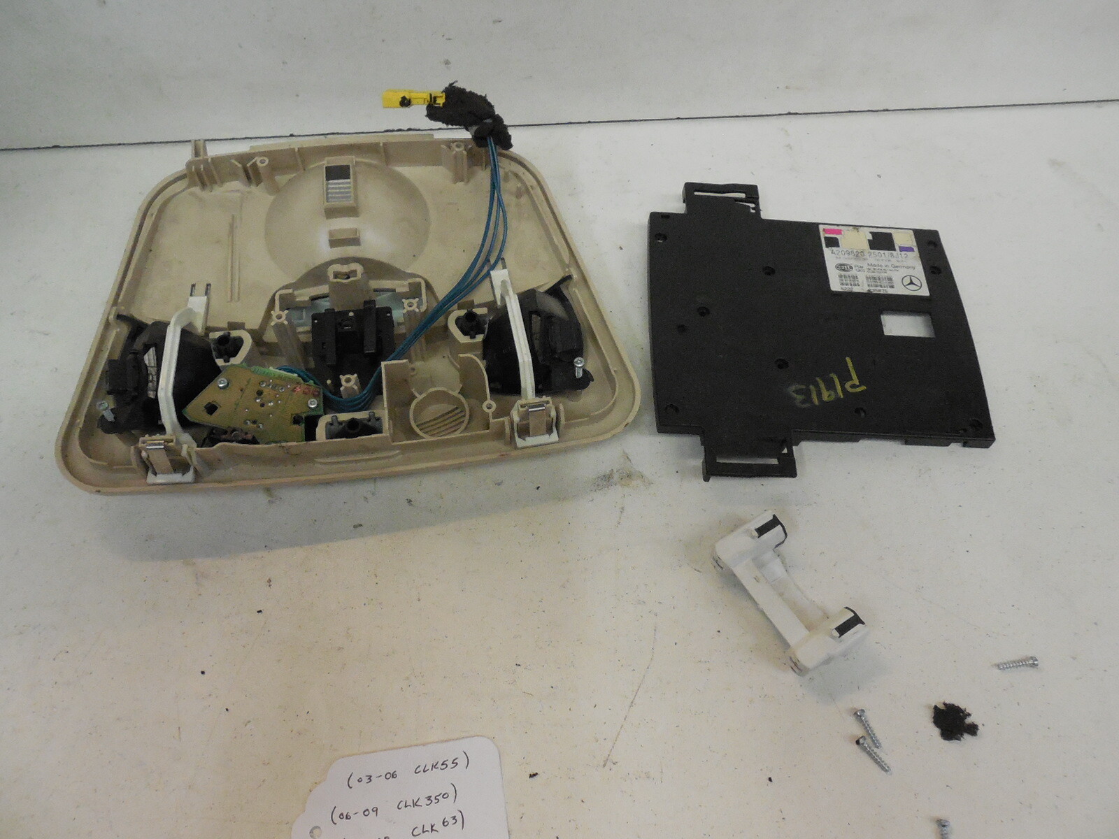 03-09 Mercedes W209 CLK Class 2 Door Beige Overhead Dome Light Switch ...