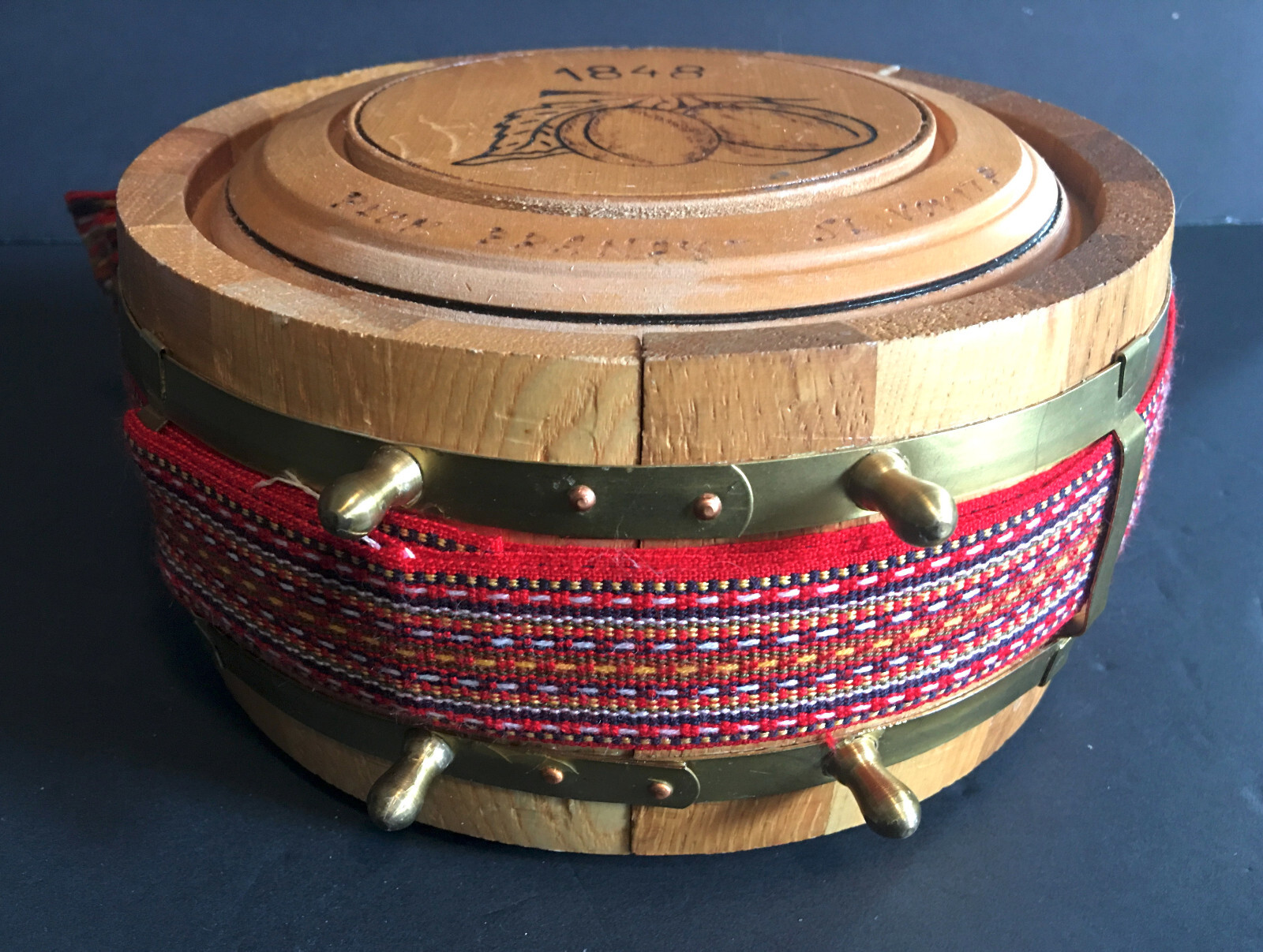 VINTAGE 1970s HAND MADE SERBIAN NAVIP SLIVOVITZ PLUM BRANDY WOODEN ...