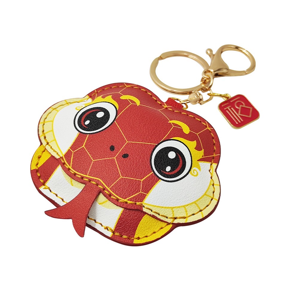 Durable Metal Keychain 2025 Year of the Snake Cute Cartoon Zodiac ...