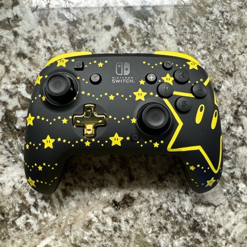 PDP Nintendo Switch Enchanted Wireless Pro Controller Super Mario Star ...