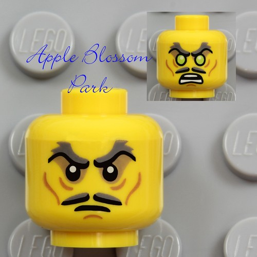 NEW Lego Ninjago MINIFIG HEAD -Clouse w/Monster Green Snake Eyes Black ...