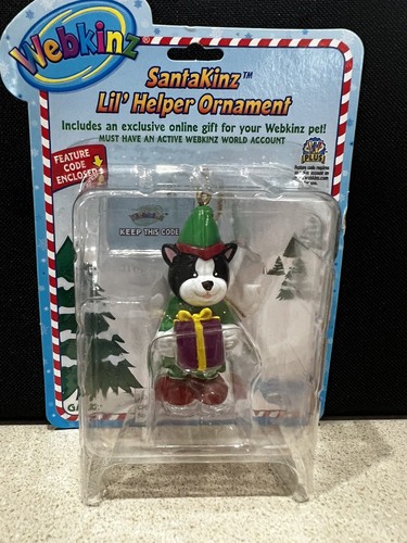 Webkinz Christmas Ornament SantaKinz Lil' Helper Series 1 New w/ Code ...
