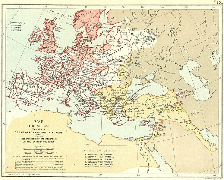 Protestant Reformation Map