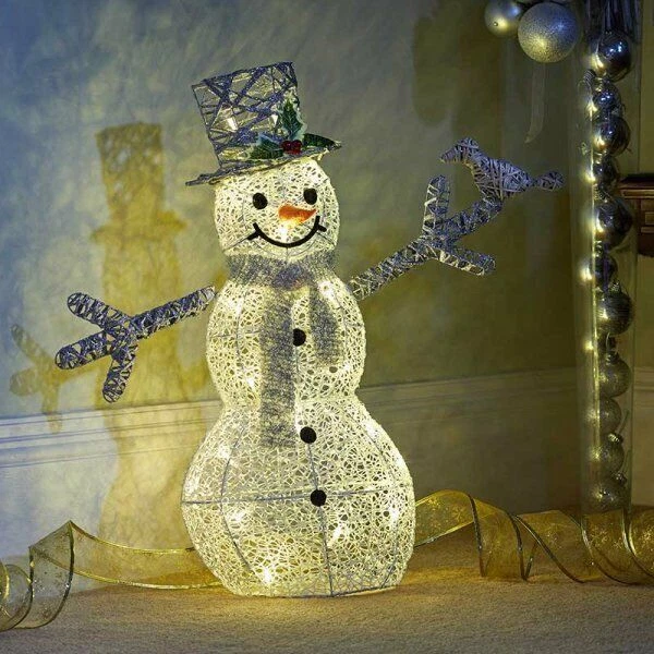 Light Up Snowman Outdoor Christmas Decoration | Shelly Lighting