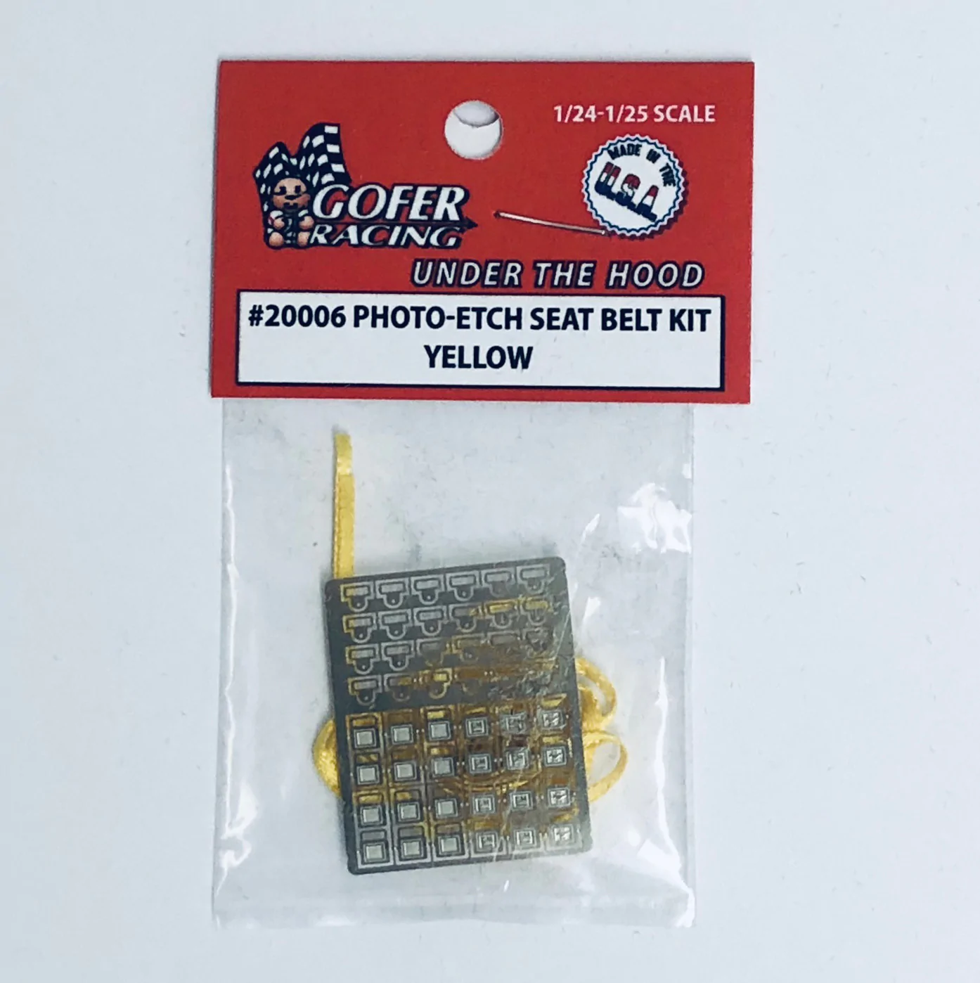 Gofer Racing 1/25 Photo-etch Seat Belt Kit Yellow 20006 | eBay