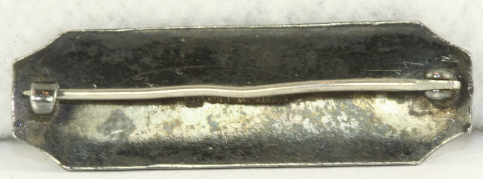 VINTAGE STERLING SILVER ENAMEL ROSE FLOWER BAR PIN | eBay