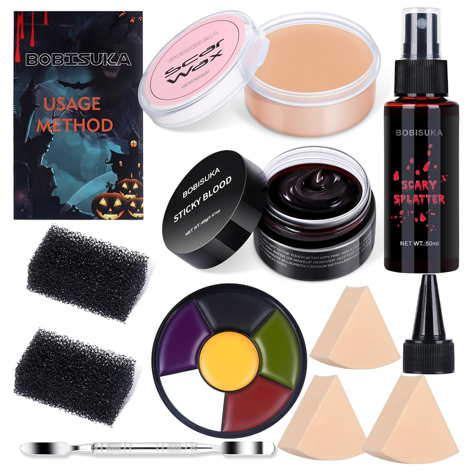 Demonic Special Effects SFX Halloween Makeup Kit - 5 Colors Bruise ...