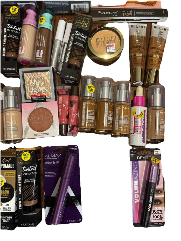 50 Piece Makeup Cosmetics Wholesale Lot New Mixed Brands Ideal For ...