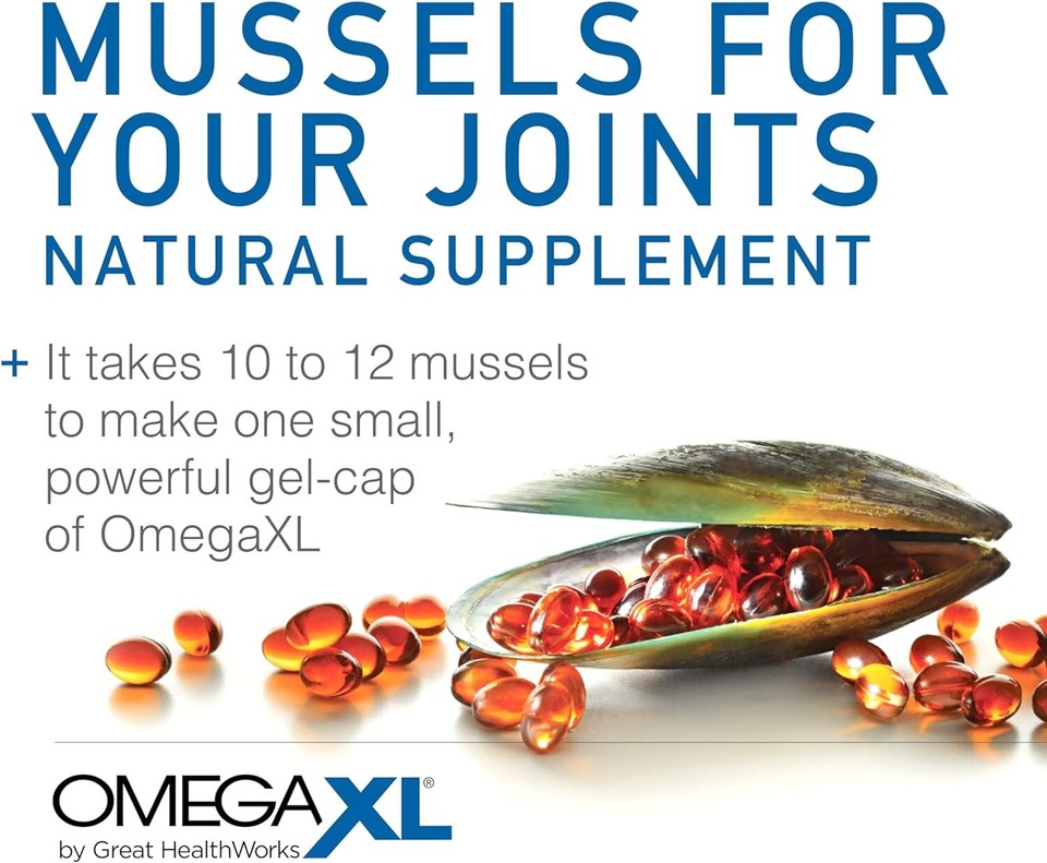 Omega XL 300 Capsules - Green Lipped Mussel Omega-3 Joint Relief ...