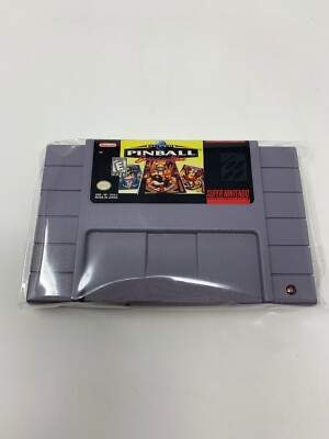 SUPER PINBALL BEHIND THE MASK SUPER NINTENDO SNES ACCEPTABLE ...
