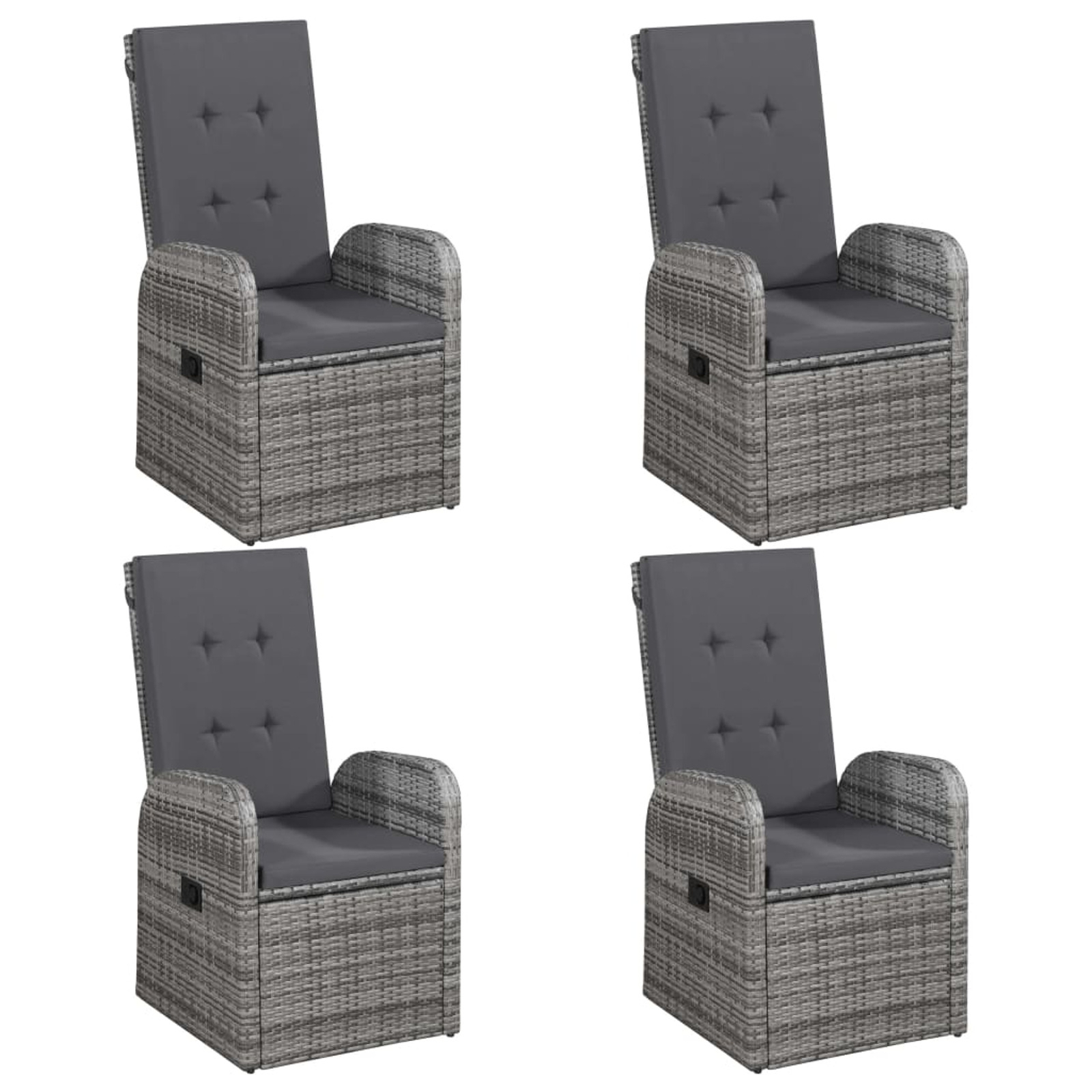 5 Piece Garden Dining Set Grey H7M6 | eBay