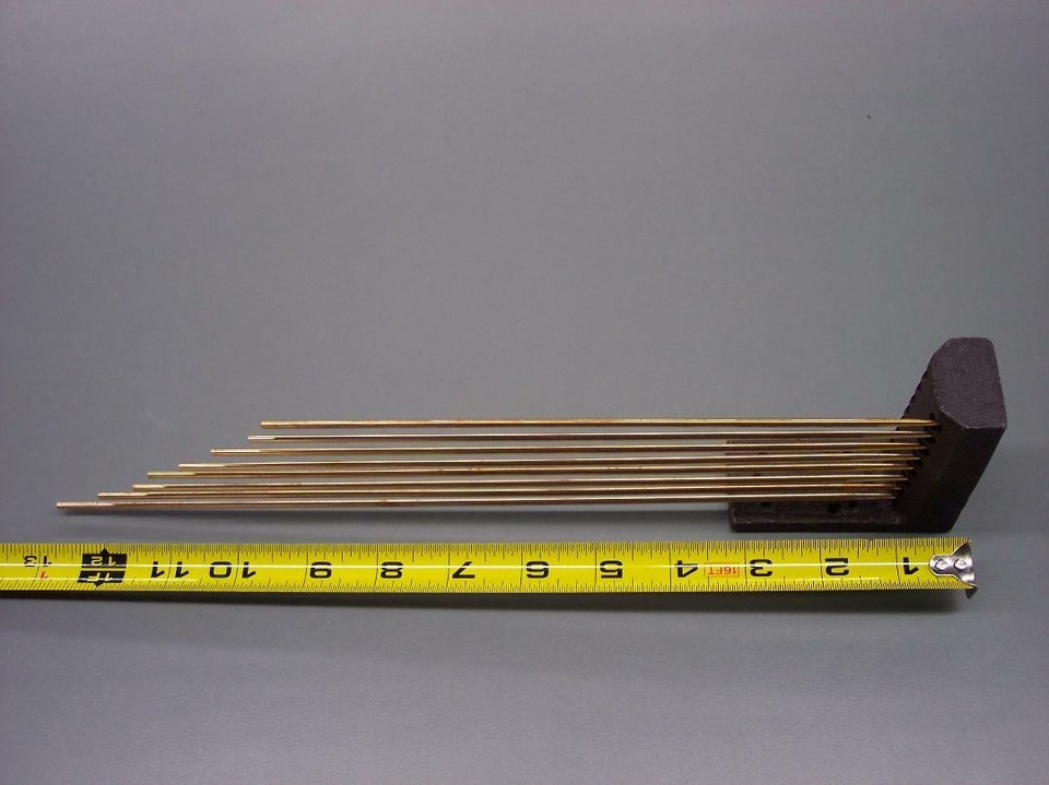 NEW TRIPLE CHIME CLOCK CHIME RODS WITH BLOCK - movement service repair ...