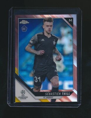 SEBASTIEN THILL 2021-22 TOPPS CHROME UEFA ROSE GOLD RC PARALLEL 095/125 ...