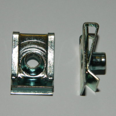 5 Stk. metrische Schnappmuttern M5 Stahl verz. Blechmutter für Fiat ...