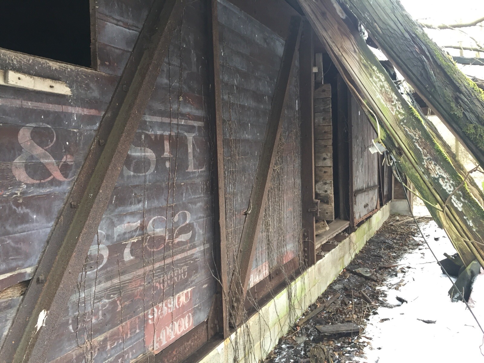 vintage railroad train boxcar industrial rivets steel iron steampunk ...