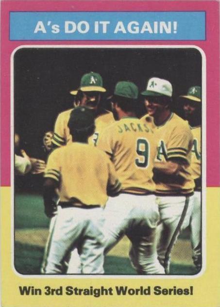 1975 Topps Mini - World Series - 1974 Oakland Athletics #466 for sale ...