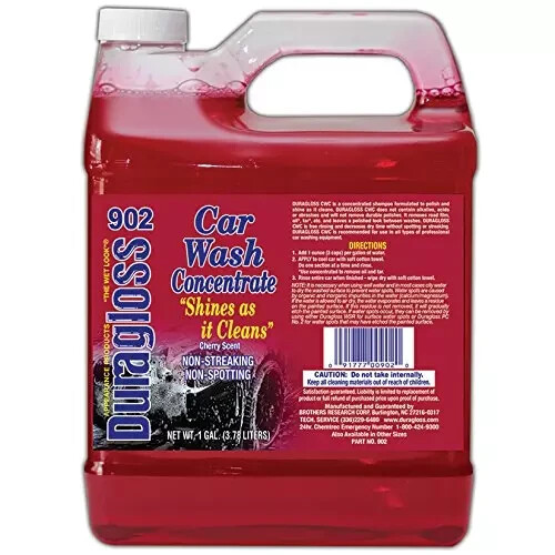 Duragloss 902 Car Wash Concentrate, 1 Gallon, Red Cleaning Solution | eBay