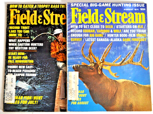 Field and Stream Magazines -3- Vintage issues from 1971 - Outdoor ...