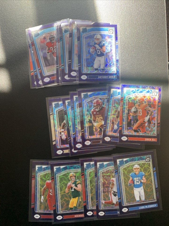 2024 Donruss Optic Football Purple scope & Holo Prizm RC/Stars (Pick ...
