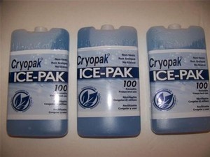 PACK OF 3 CRYOPAK ICE PAK COOLER ICE PACK REUSABLE REFREEZABLE | eBay