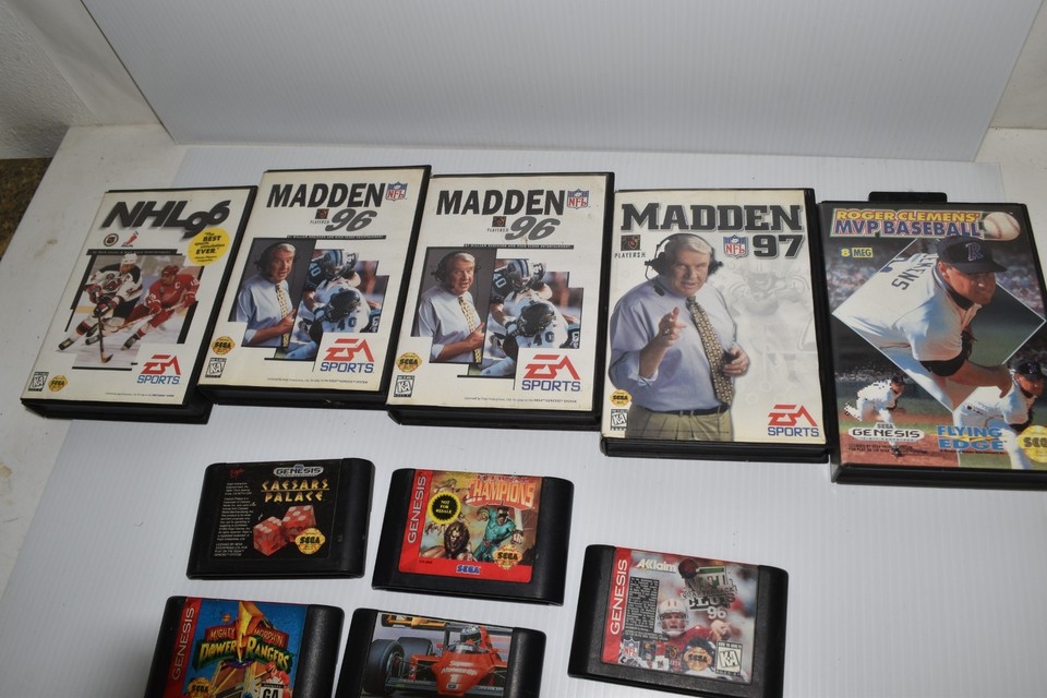 SEGA GENESIS VINTAGE VIDEO GAME LOT OF 10 - ETERNAL CHAMPIONS (MFB84 ...