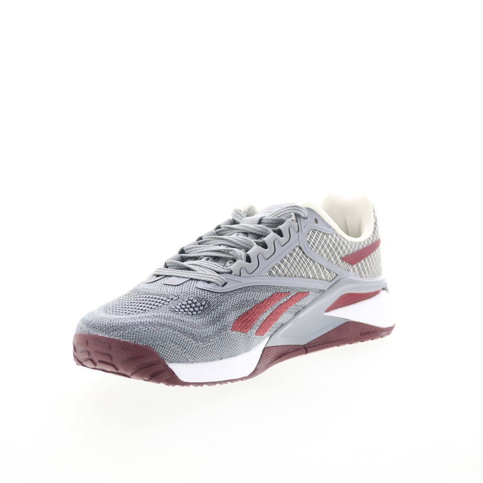 Reebok Nano X2 Mens Gray Mesh Lace Up Athletic Cross Training Shoes | eBay