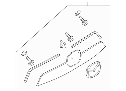 2013-2016 Mazda CX-5 OEM Rear Liftgate Garnish Molding KD45-50-810A-87 ...