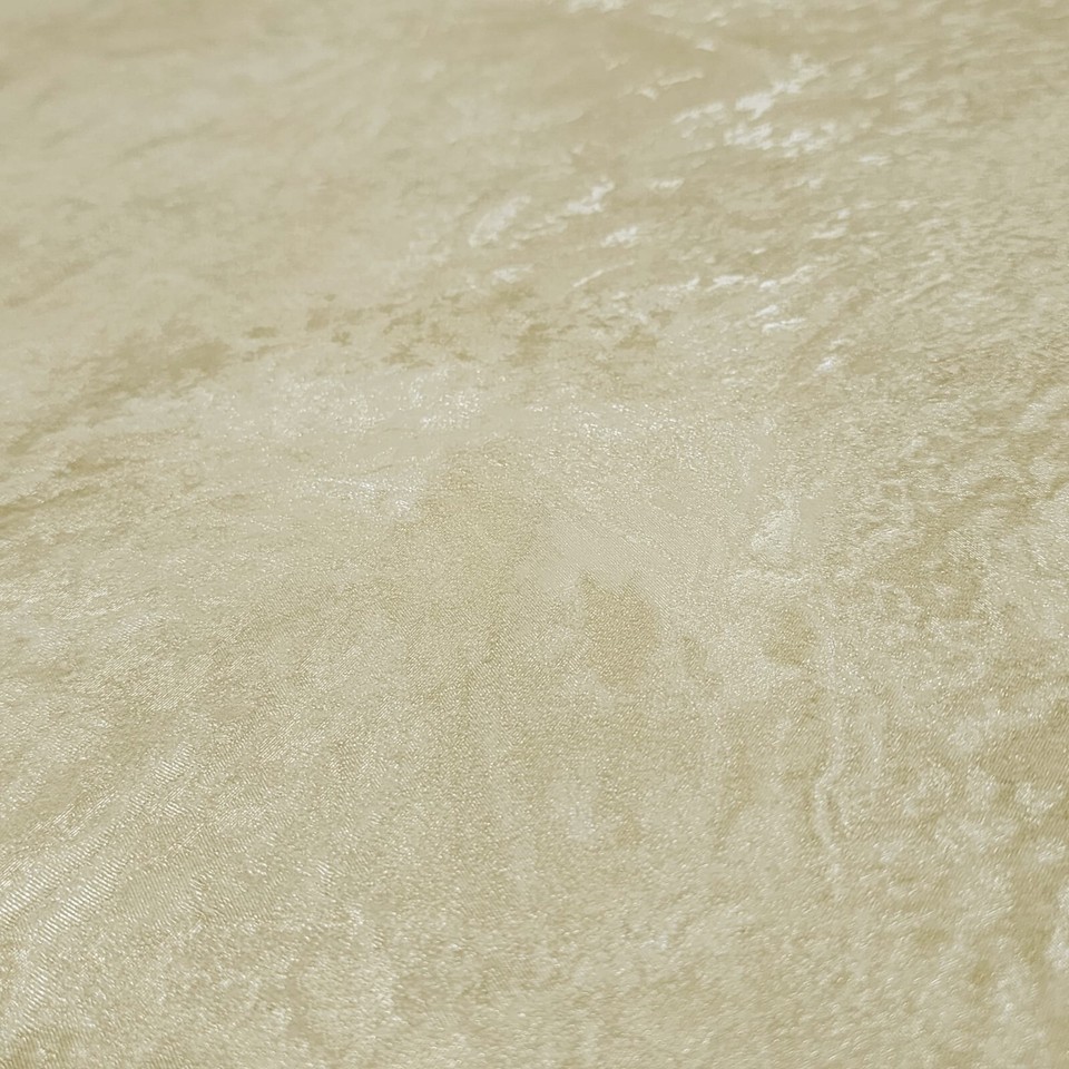 Goldish beige metallic Faux Silk Fabric plaster Textured Plain ...