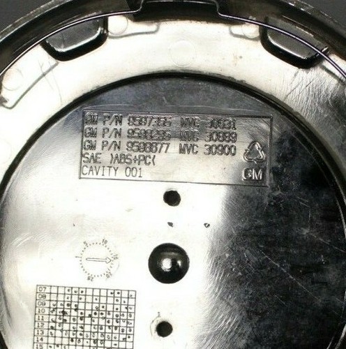 07 08 09 10 11 12 13 14 CADILLAC ESCALADE OEM CENTER CAP 9597355 ...