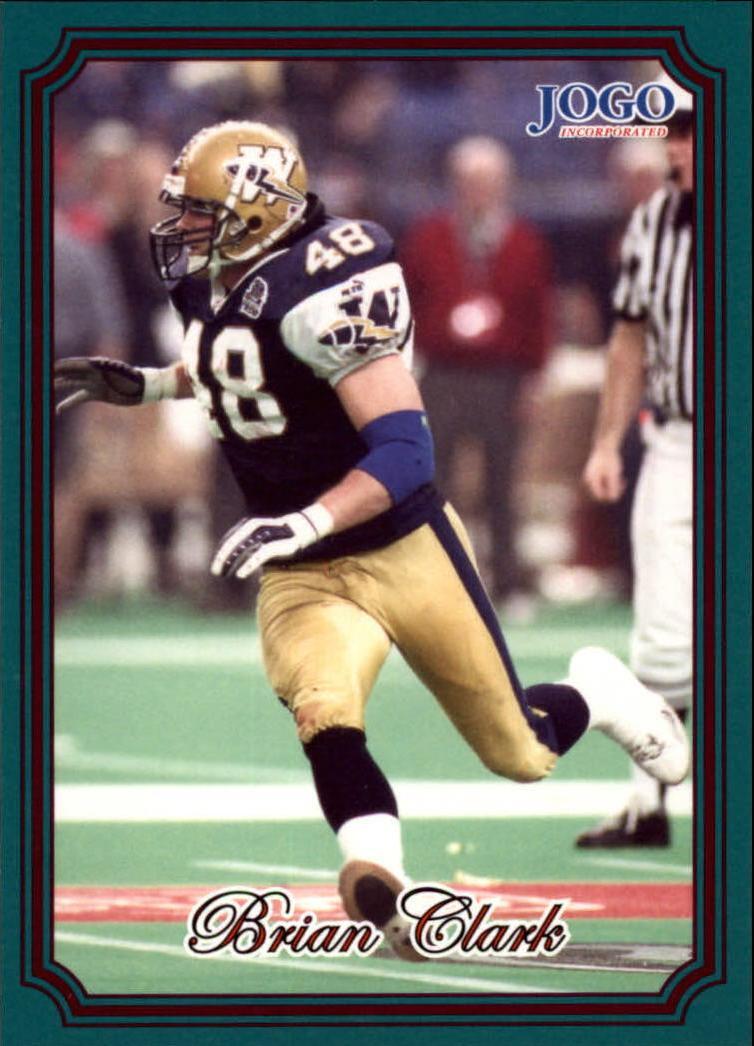 2002 Jogo CFL - Brian Clark #54 for sale online | eBay