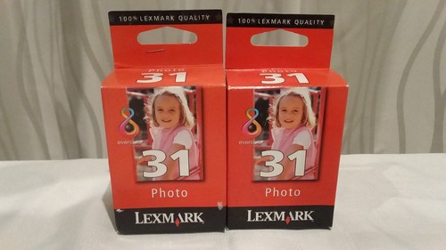 2 x Genuine LEXMARK 31 COLOR PHOTO Ink Cartridges - For P900 P4300 ...