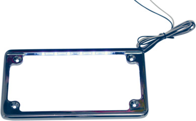 CUSTOM DYNAMICS LED License Plate Frame - Chrome LPF-HRZ-C-LP | eBay