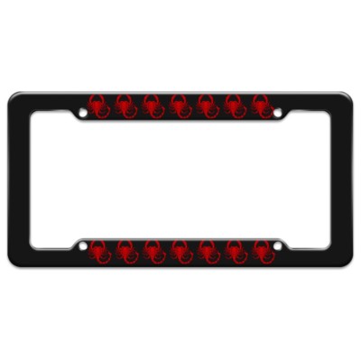 Red Tribal Scorpion License Plate Tag Frame | eBay.de