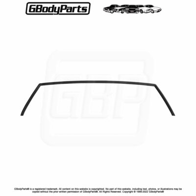 78-88 G-Body Rear Window Glass Reveal Trim Molding BLACK 3pc Set GM ...