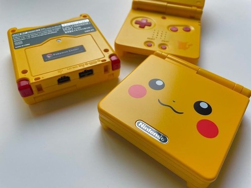 Nintendo GameBoy Advance AGS-001 GBA SP Consoles New Pokemon Pikachu ...