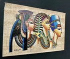 Rare Egyptian papyrus Handmade-Kings Cleopatra-Tutankhamun-Nefertiti ...