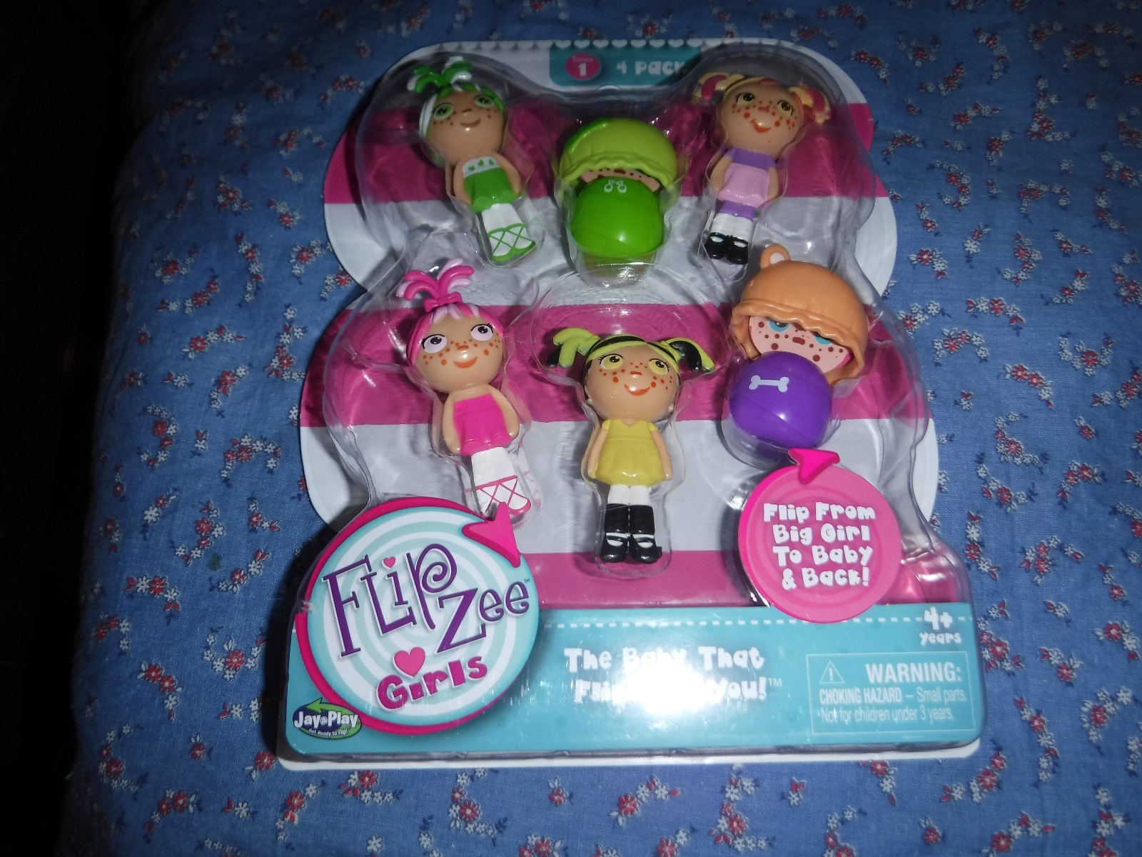 e. NIP FlipZee Girls Mini Doll Series 1 4 Pack Flip from Big Girl to ...