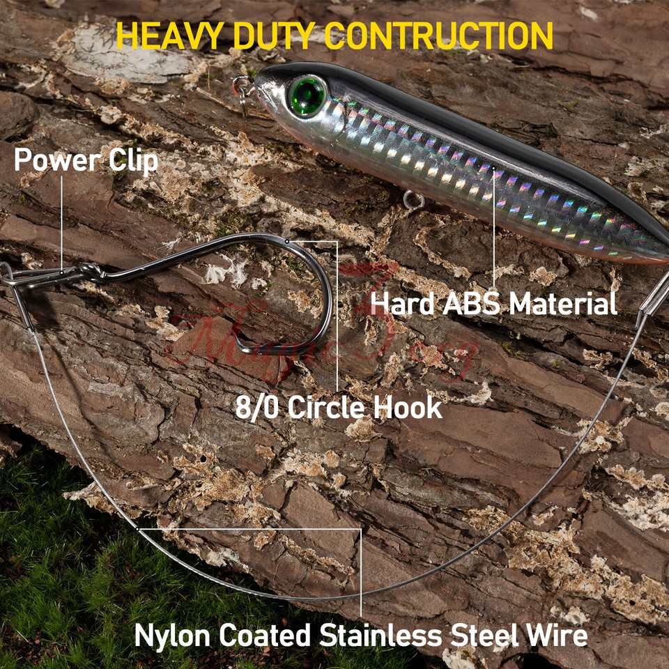 5pcs Catfish Float Rigs Demon Dragon Catfish Rattling Line Float Santee ...