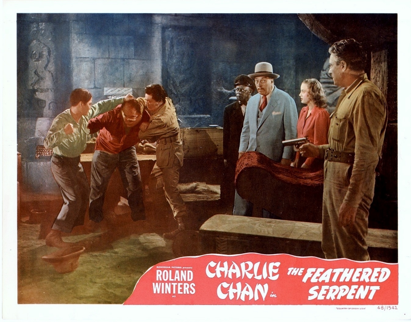 ROLAND WINTERS CHARLIE CHAN THE FEATHERED SERPENT LOBBY CARD a PHOTO ...