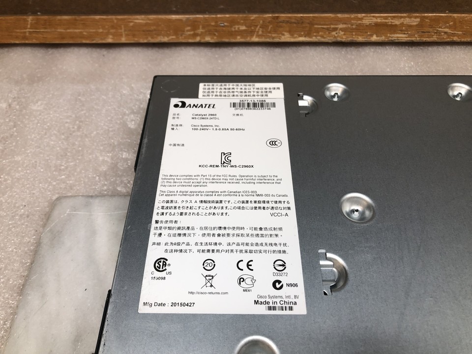 Cisco WS-C2960X-48TS-L V02 Catalyst 48-Port Gigabyte Ethernet Switch | eBay